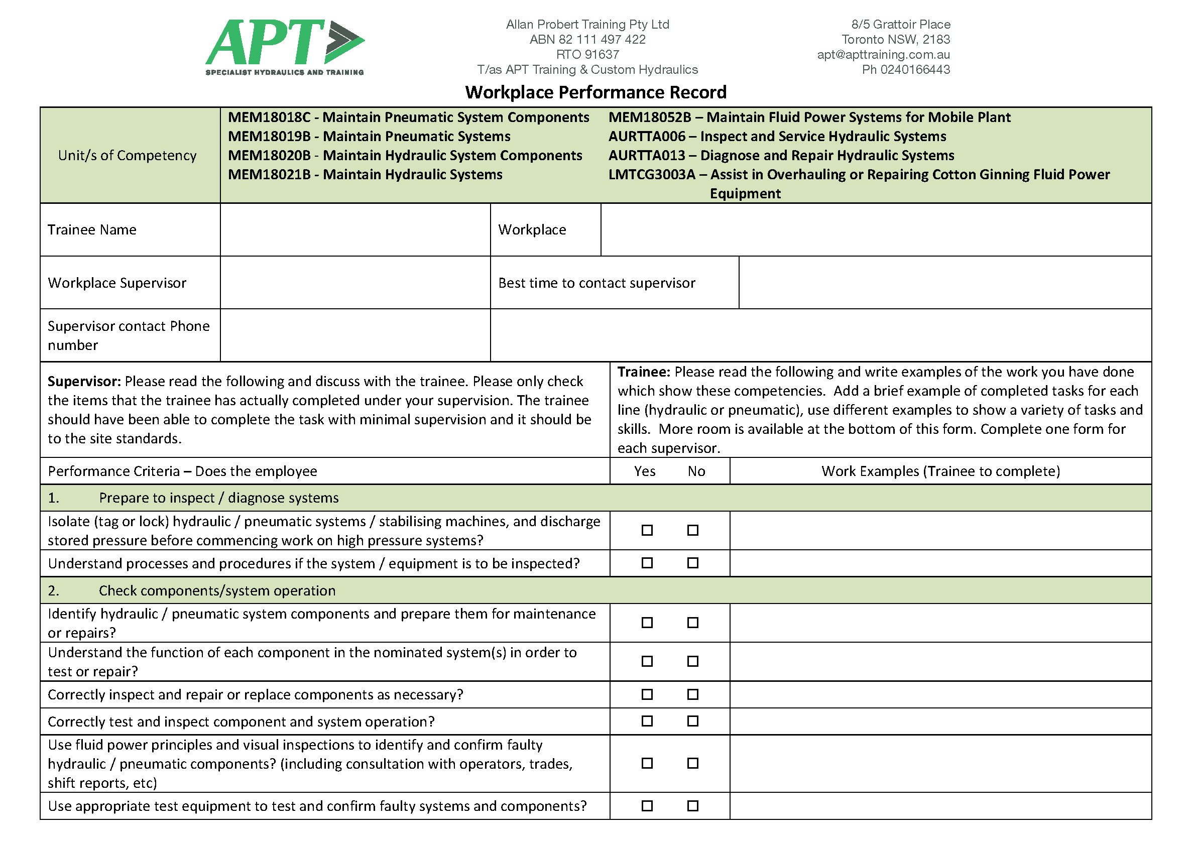 6-day-fluid-power-workplace-performance-record_page_1 - APT Training