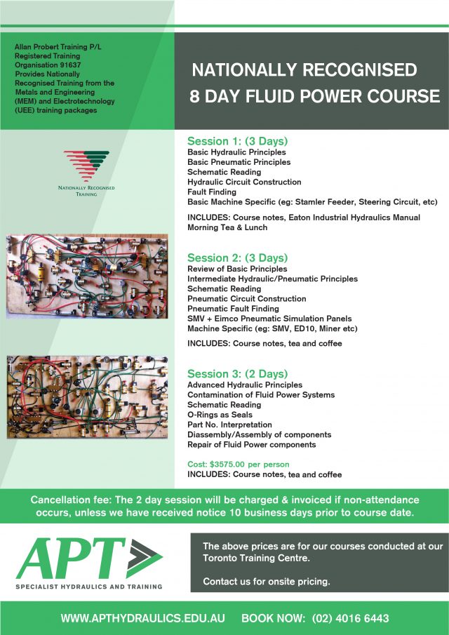 Nationally Recognised Fluid Power 8 Day course 2 page-02 - APT Training